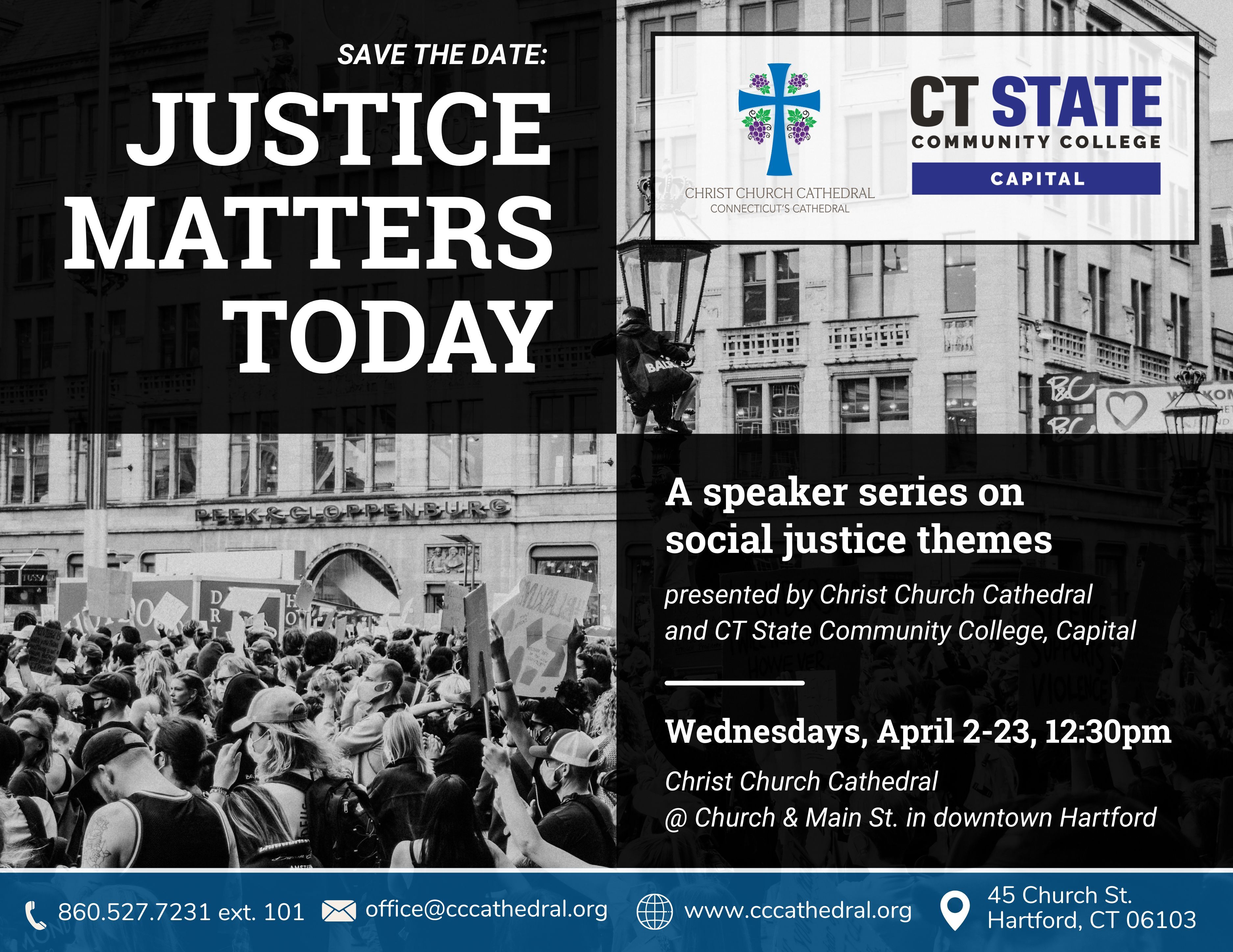 Justice Matters Today ~ A speaker series on… | Christ Church Cathedral