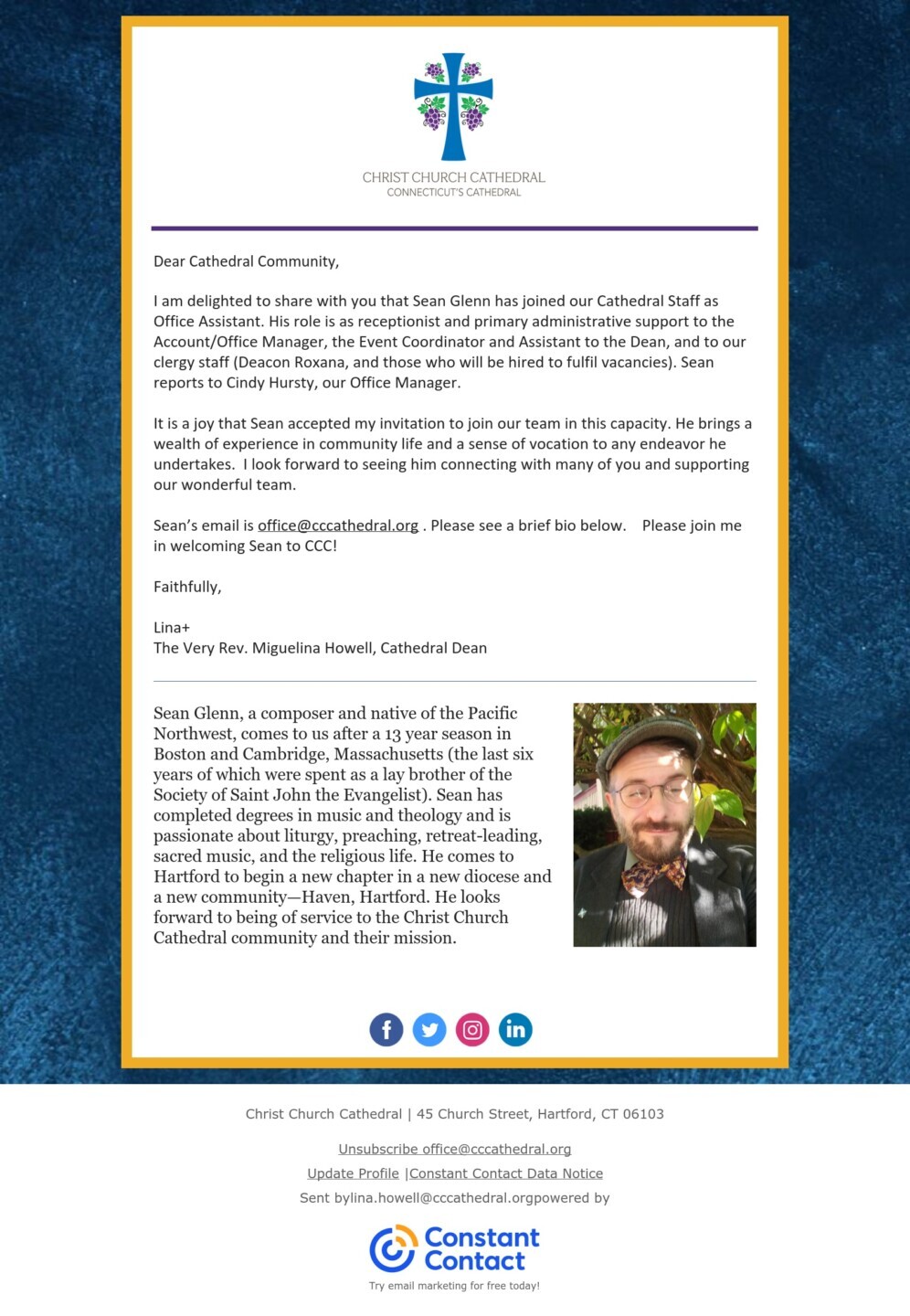 A message from our Cathedral Dean – New… | Christ Church Cathedral